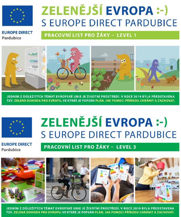 Zelenější Evropa :-) - pracovní listy - Evropská unie hrou